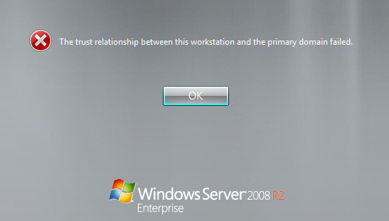 Error «The trust relationship between this workstation and the primary ...
